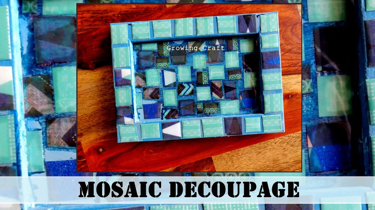 Tray Easy Decoupage Art tutorial DIY I How to use chalk paint - YouTube