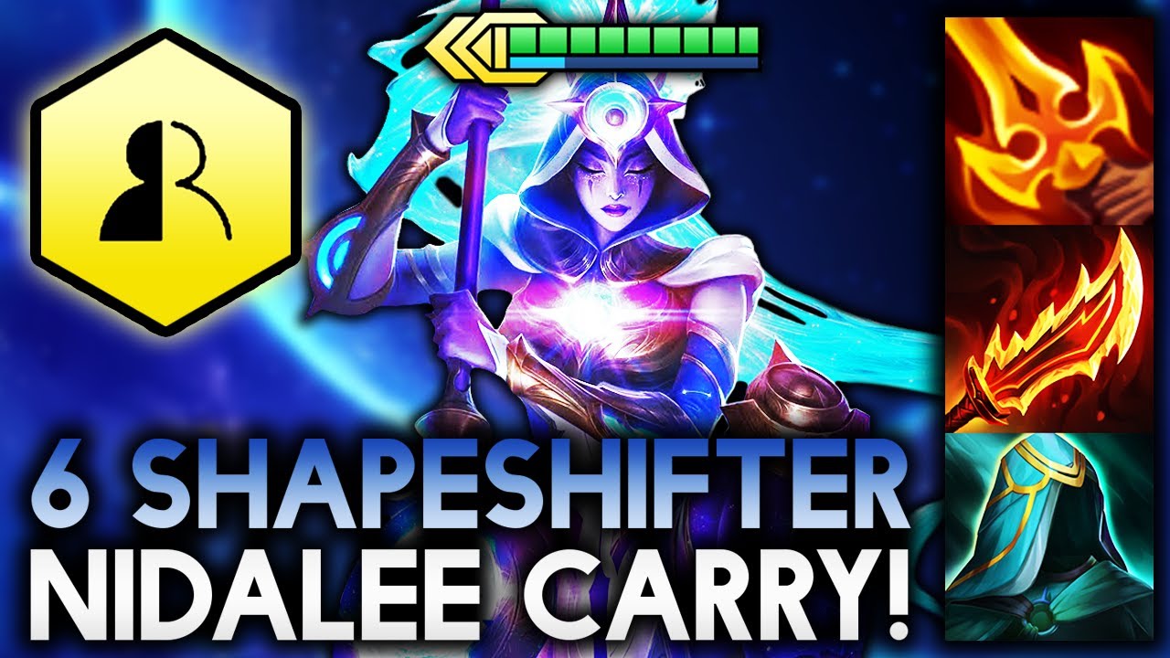 3 STAR NIDALEE 6 SHAPESHIFTER HP TANK CARRY!! | Teamfight Tactics Patch ...