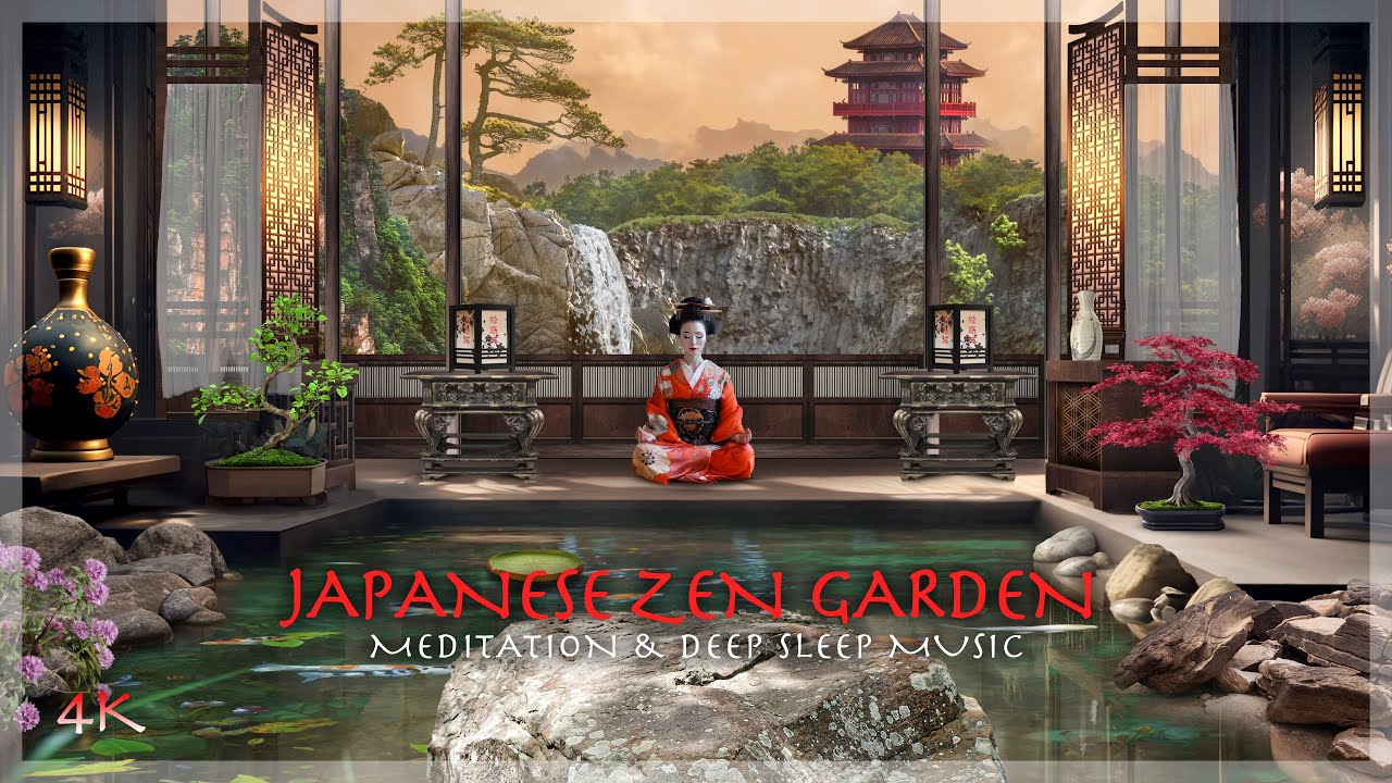 Japanese Zen Garden Meditation 🌸 - YouTube
