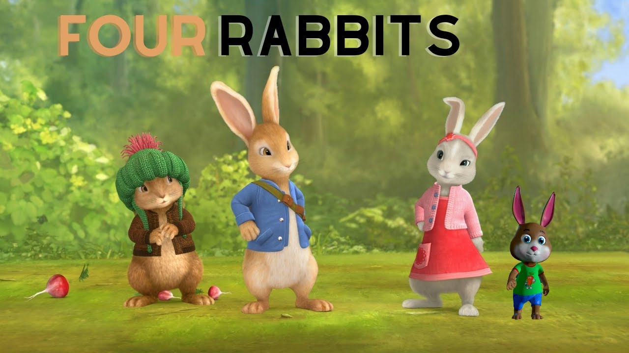 Kids cartoons |The story of four rabbits | Four Rabbits ki story| Hindi ...