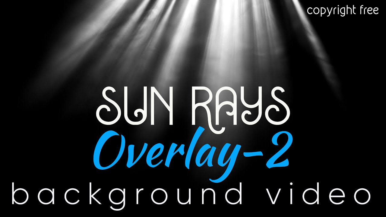 SunRays Overlay Effect | Rays Fine Sun sunlight effect on a black ...