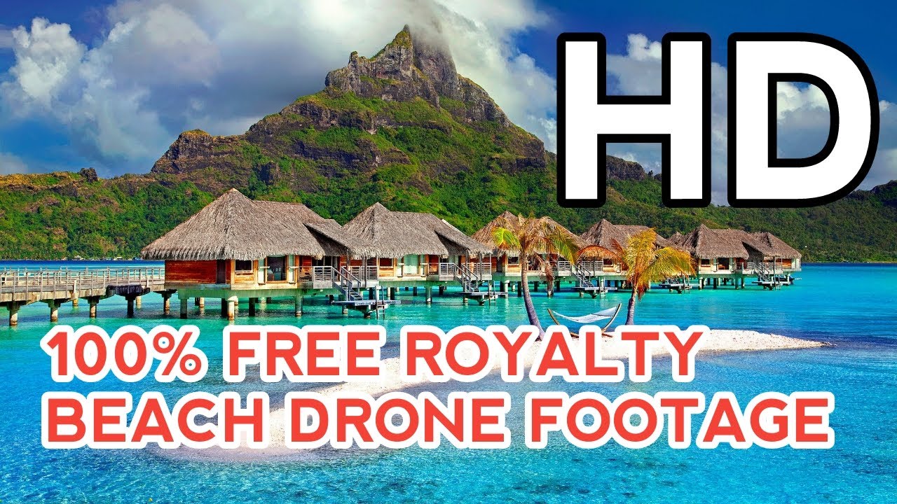 100% free royalty HD video and drone footage | Beach drone footage with ...