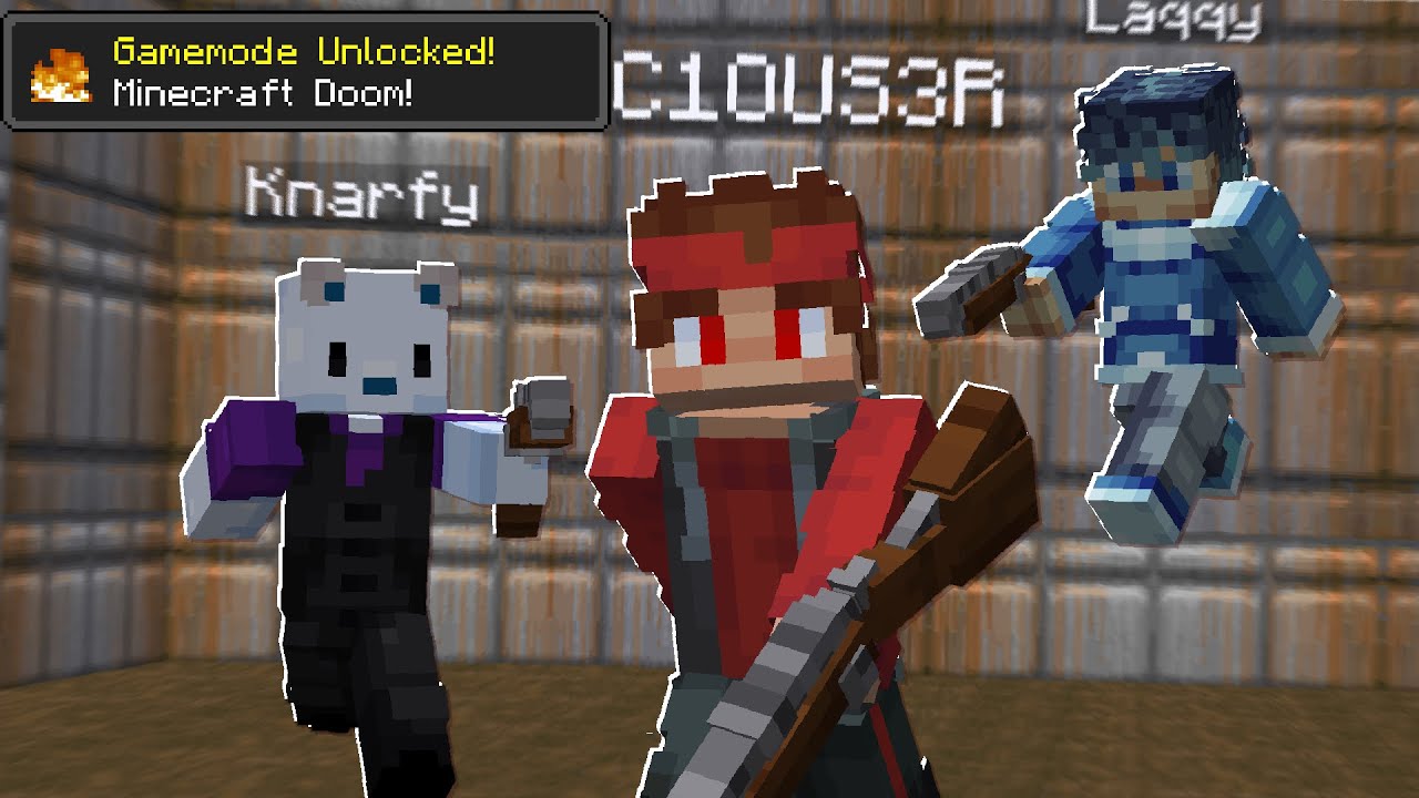 Minecraft Youtubers vs Minecraft Doom - YouTube