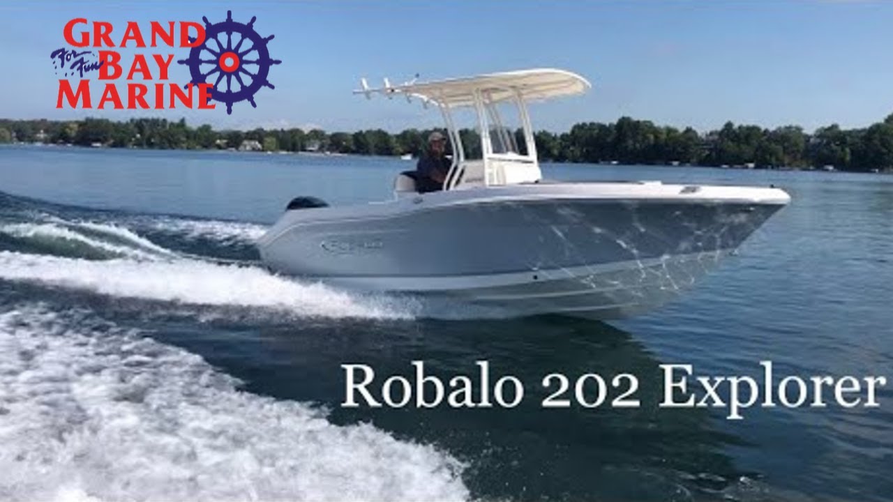 Grand Bay Marine Walk Through Featuring the Robalo 202 Explorer - YouTube