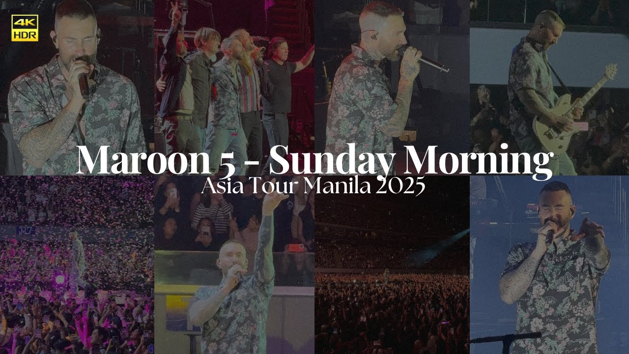 Maroon 5 - Sunday Morning (Asia Tour Manila 2025) - YouTube