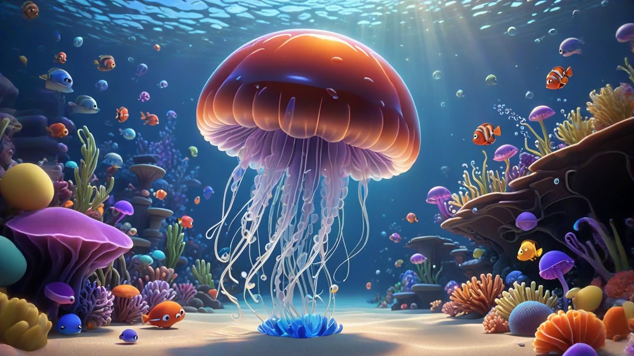 The Jumping Jellyfish’s Ocean Jig 🦑🎵 | Fun Kids Story | Musical ...