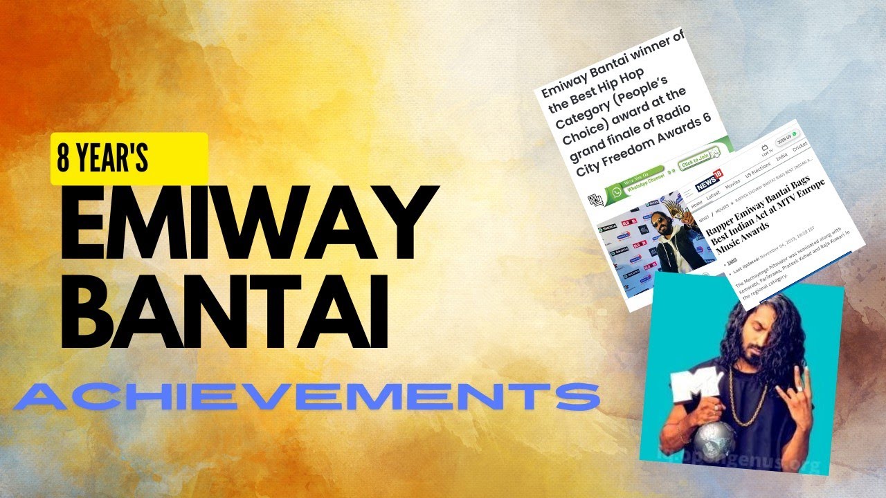 Emiway Bantai 8 Years Achievements| independently#emiwaybantai #youtube ...