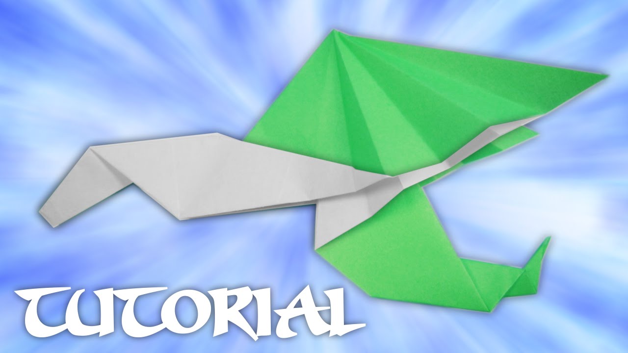 Flapping Origami Dragon Tutorial - YouTube