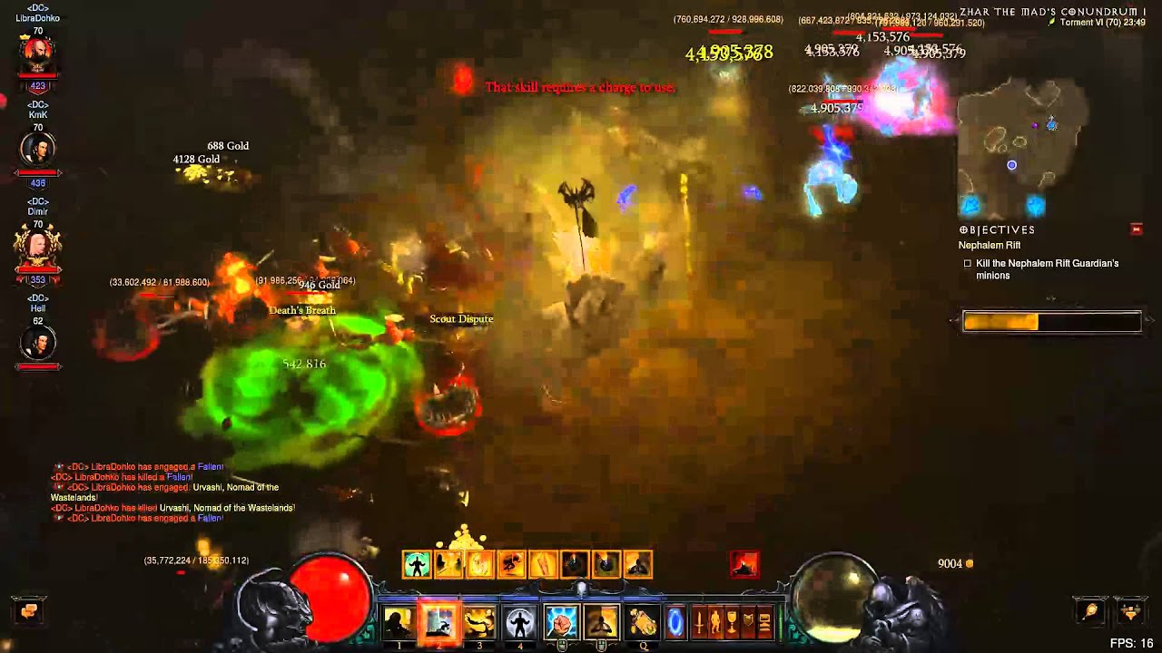 Diablo 3 - Monk - Nephalem Rift - YouTube