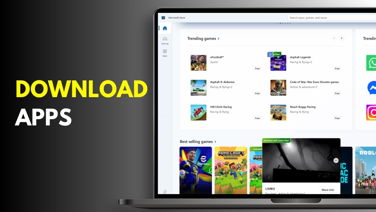 How To Download Apps In Laptop & PC Windows | Download Apps Free On ...