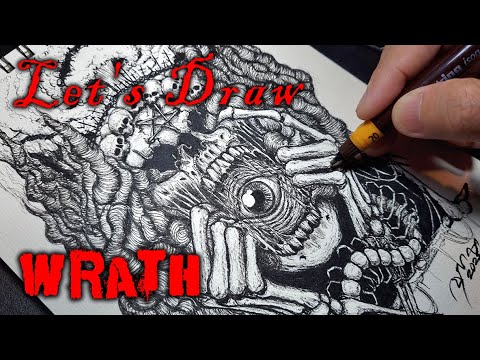 Let's Draw "WRATH" | The Seven Deadly Sins Drawing Series Ep. 4 - YouTube