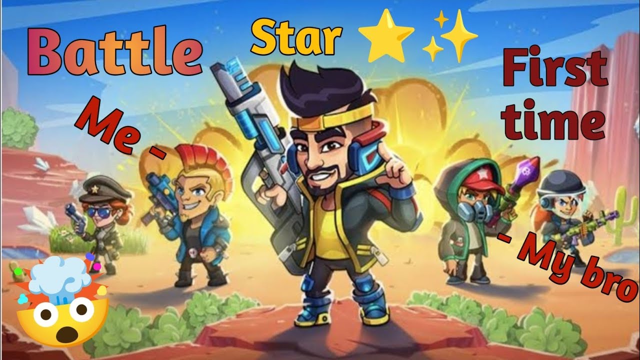 First time playing Battle star ⭐ with my brother is super FUNNNNNNNNNN🤯 ...
