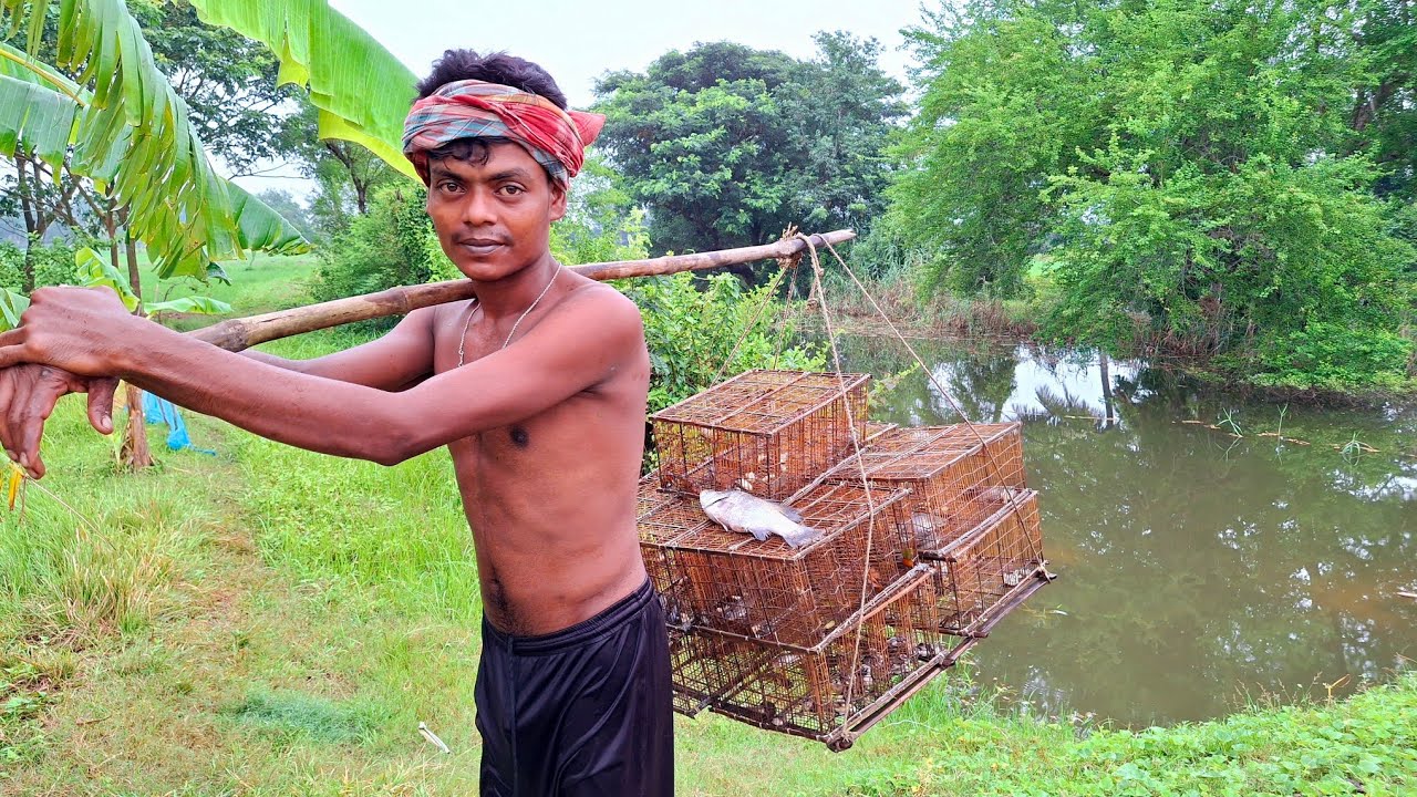 Traditional Village Fishing || Monsoon Fishing in Village || Amazing ...