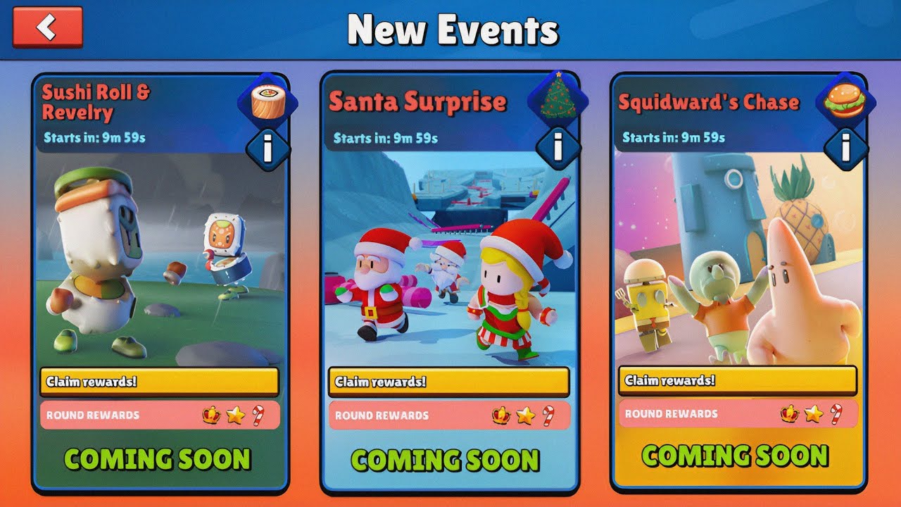 COMING SOON! - New Events | Stumble Guys 0.61 Update - YouTube