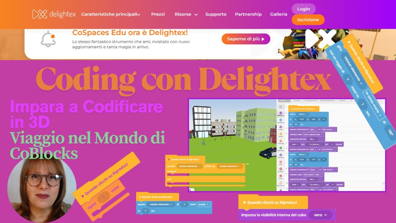 Introduzione a CoBlocks con Delightex: Coding in AR e VR - YouTube