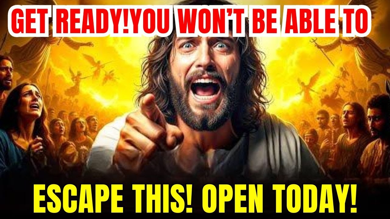 God says: “Get ready! You will not be able to escape this… Open ...