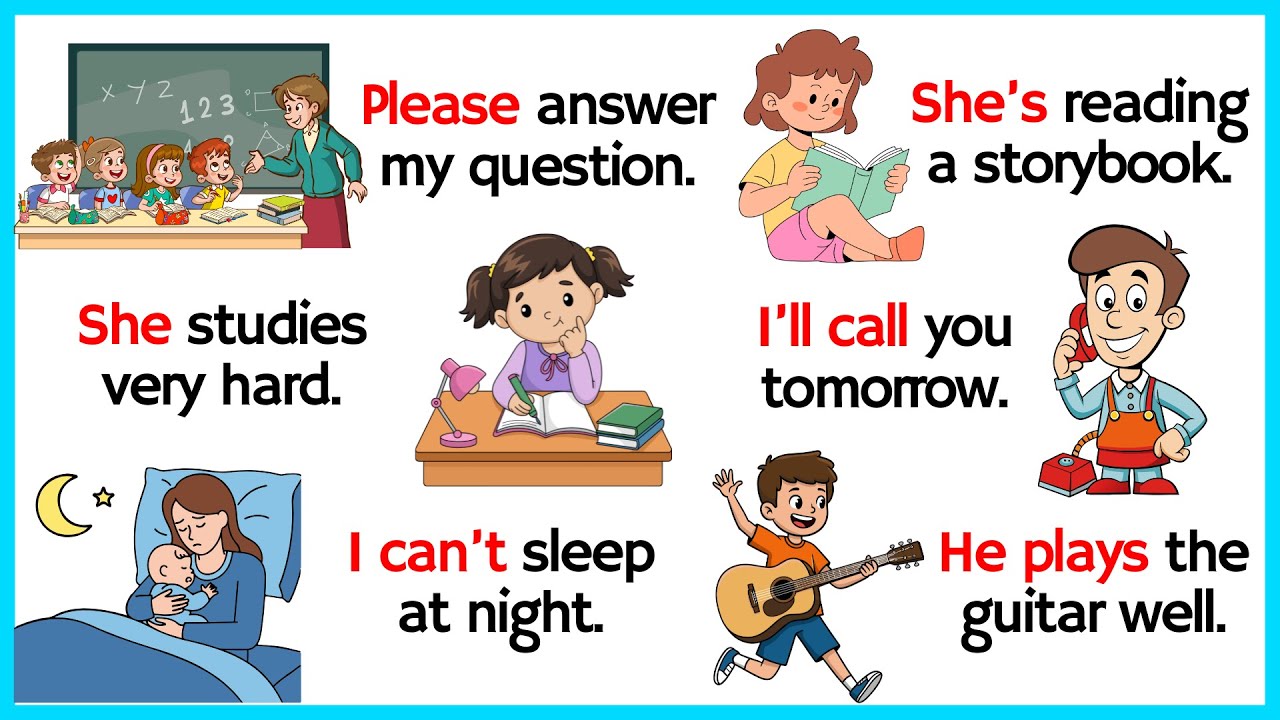100 Common Daily Use English Sentences | Fun Learning Question Answers ...