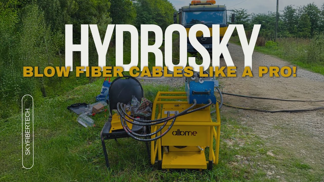 💥 Blow Fiber Cables Like a Pro! HydroSKY Cable Blowing Machine - YouTube