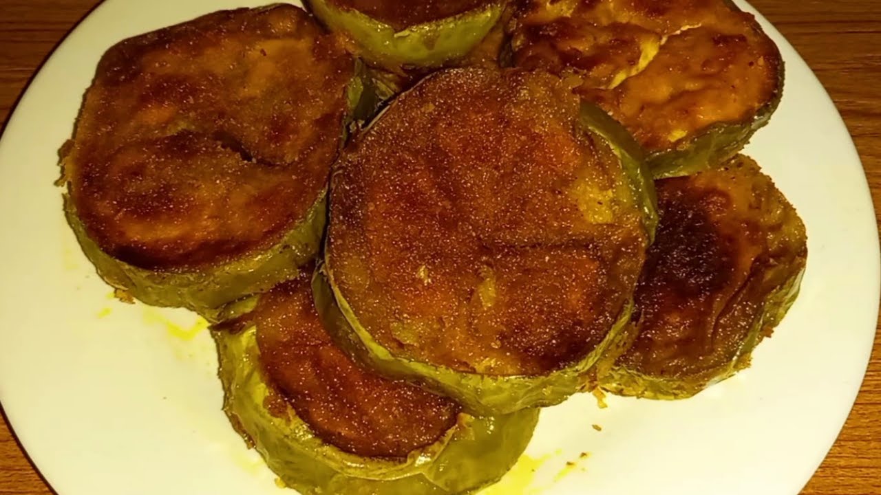 কম তেলে মচমচে বেগুন ভাজা রেসিপি//Eggplant Fried Recipe//begun vaja ...