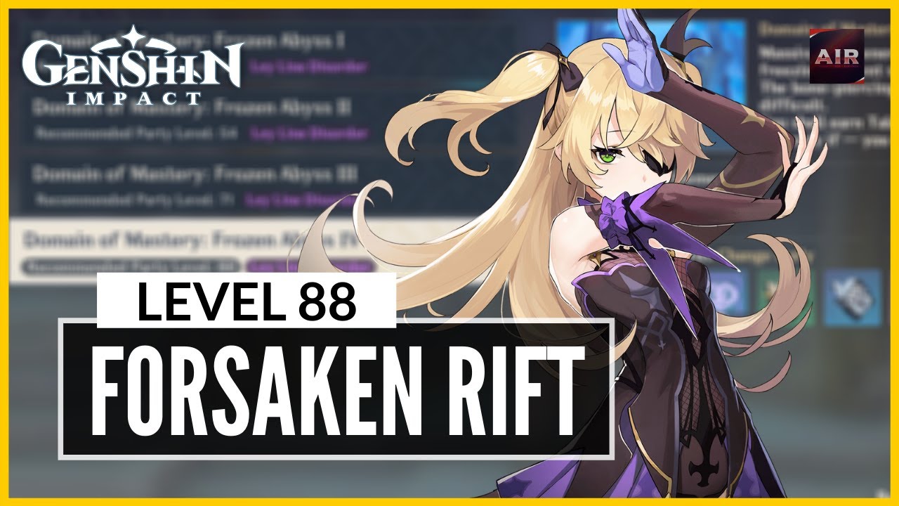 Genshin Impact - Forsaken Rift [Level 88 Guide]【F2P With No 5 Star ...