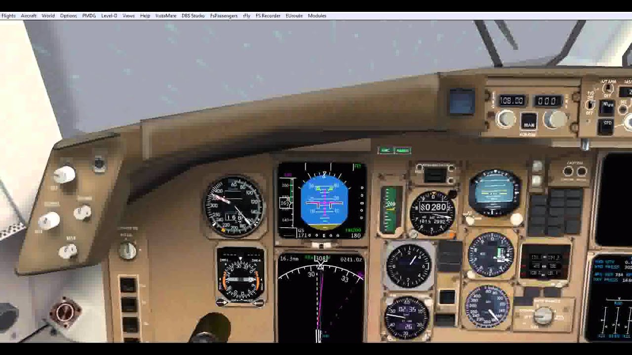 FS2004 Level-D B-767 takeoff - YouTube