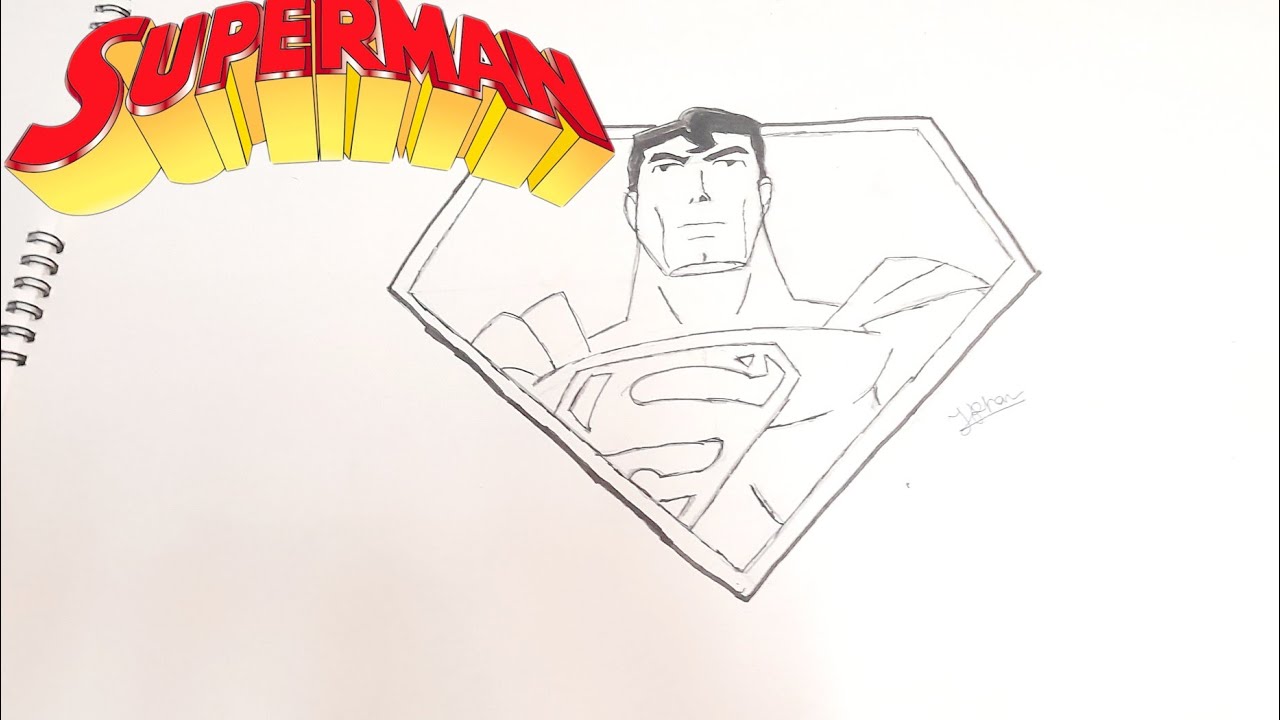 How to draw Superman from Superman The Animated Series |Narrated easy ...