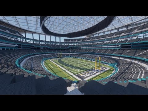 Minecraft - MEGABUILD - Los Angeles Stadium (LA Chargers + LA Rams ...