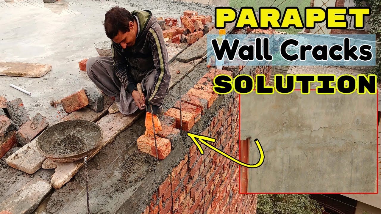 Parapet Wall Crack Problem SOLVED! | Wall cracks - YouTube