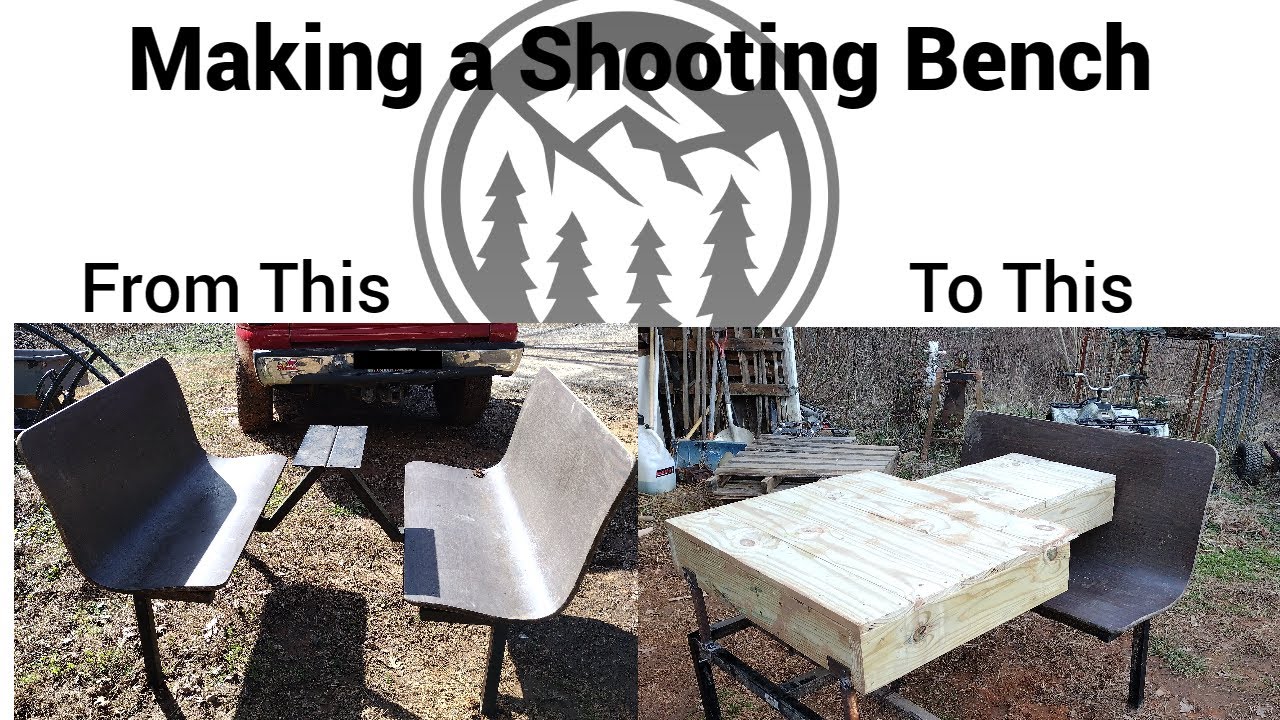 Making a shooting Bench from trashed picnic table. - YouTube