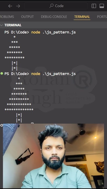 Javascript Rocket Pattern Javascript Tutorial Shorts Javascript Codingshorts Coderohan