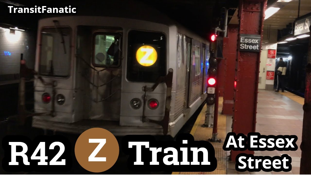 MTA R42 (Z) Train Action at Essex Street 12/27/19 - YouTube