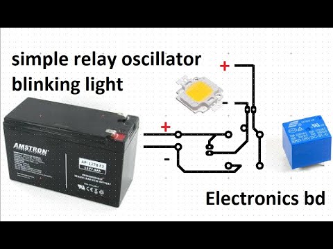 How to make led light Flasher Using Just a Relay | led chaser - YouTube