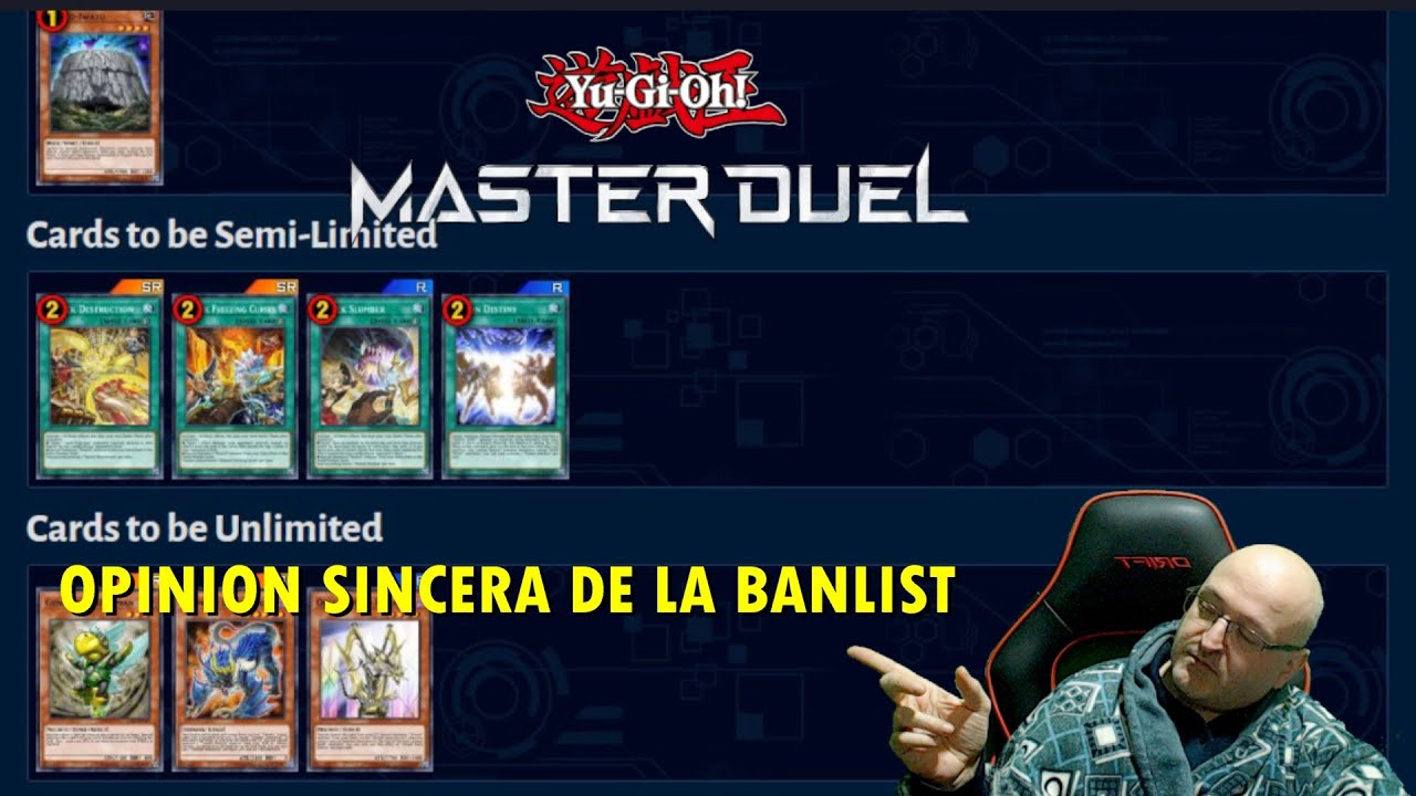 YU-GI-OH! MASTER DUEL OPINION SICERA SOBRE LA NUEVA BANLIST DEL JUEGO Y ...