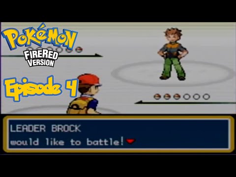 Pokemon FireRed Episode 4 - Brock Challenge - YouTube