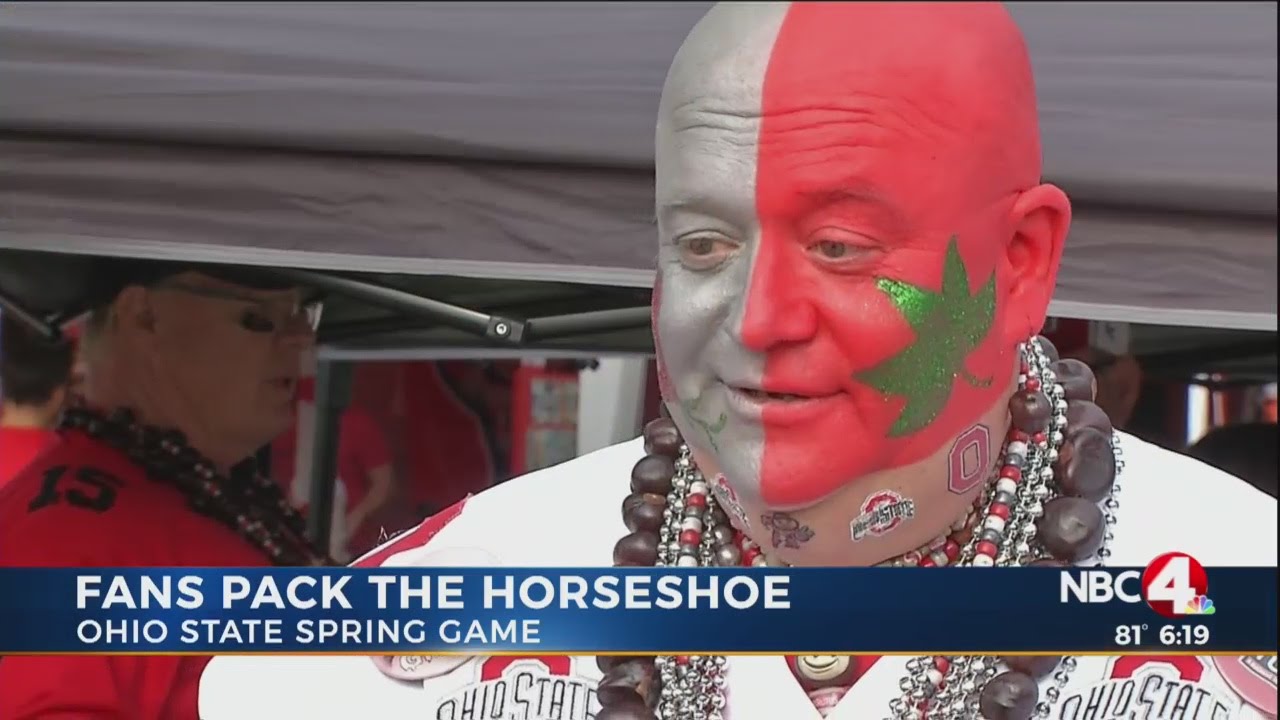 Buckeye superfan uses Spring Game tailgate for good cause - YouTube