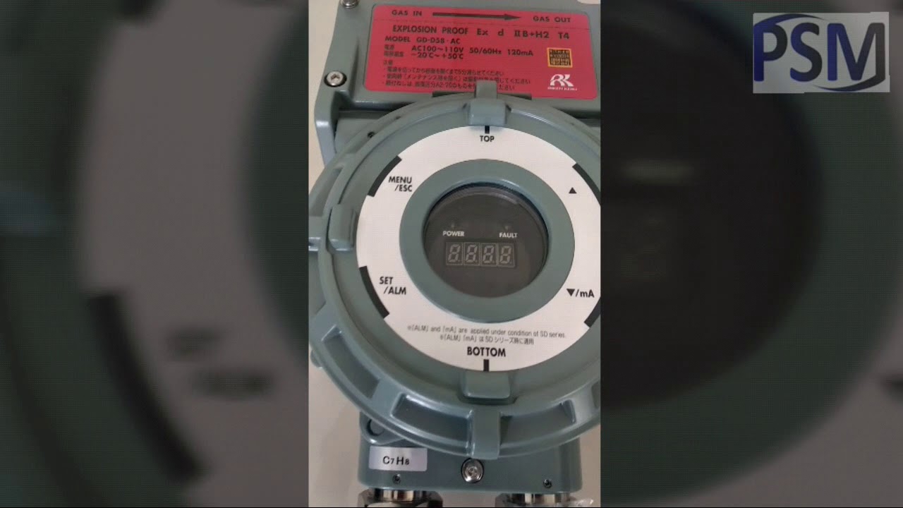 Fixed Gas Detector D58 Series Riken Keiki - YouTube