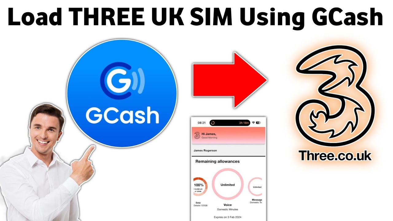 How To Load THREE UK SIM Card Using GCash 2025 (Full Guide) - YouTube