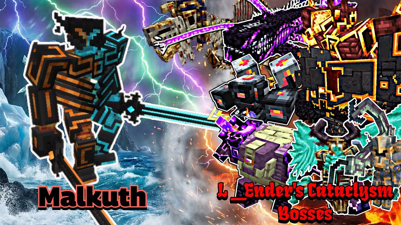 Malkuth VS L_Ender 's Cataclysm Bosses | Minecraft |Mobs Battle - YouTube