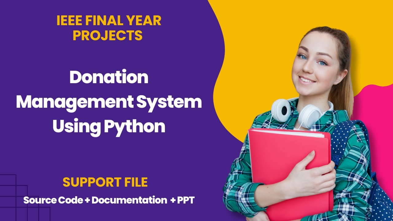 Donation Management System using Python | #1croreprojects | Final Year Projects - YouTube