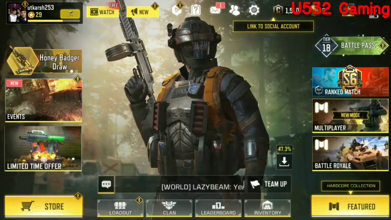 COD gameplay with U532 gaming with 21 kill - YouTube