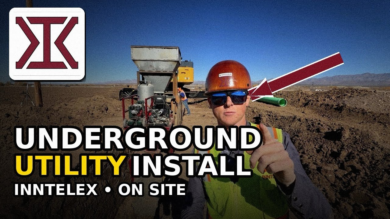 Underground Utility Install - YouTube