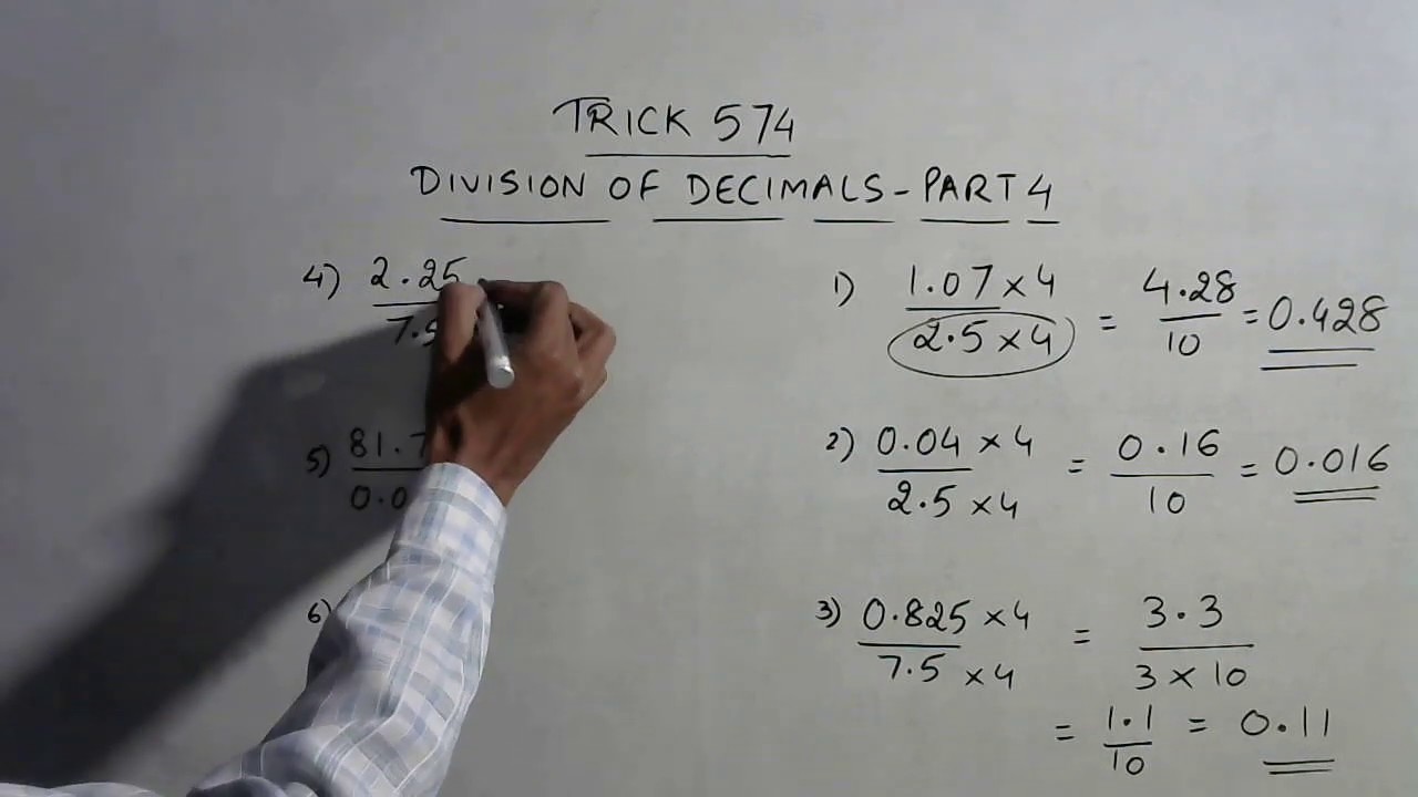 Trick 574 Divide Decimals Mentally Part 4 YouTube trick-574-divide-decimals-mentally-part-4-youtube