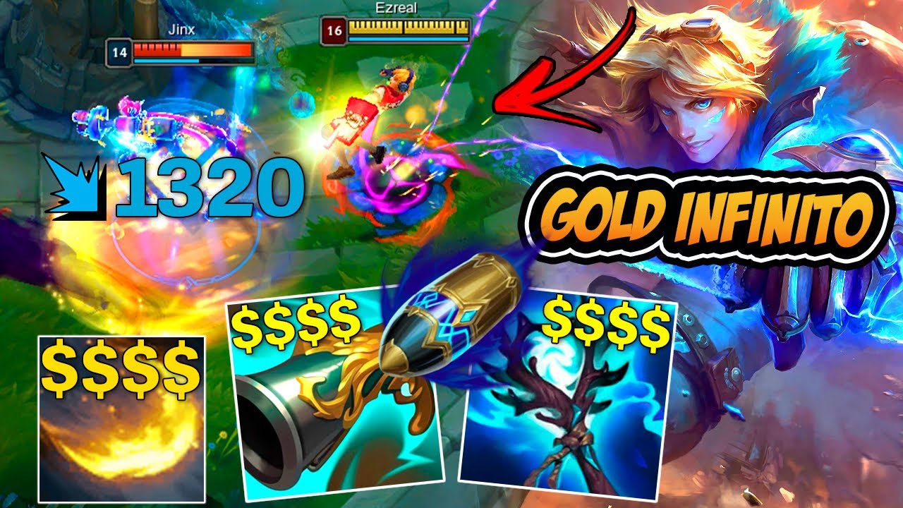 EZREAL AD E AP MID BUILD ABSURDA DE GOLD INFINITO *muito op* - LEAGUE ...