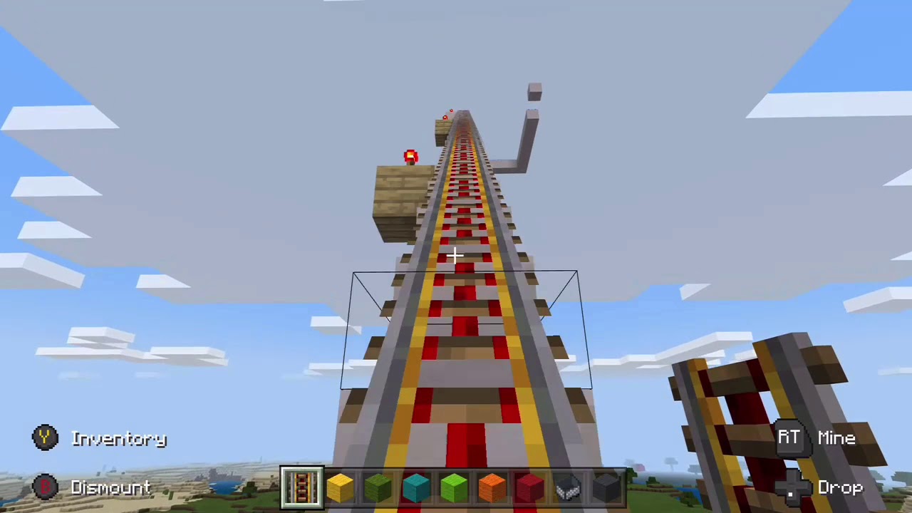 Long Minecraft Rollercoaster - YouTube