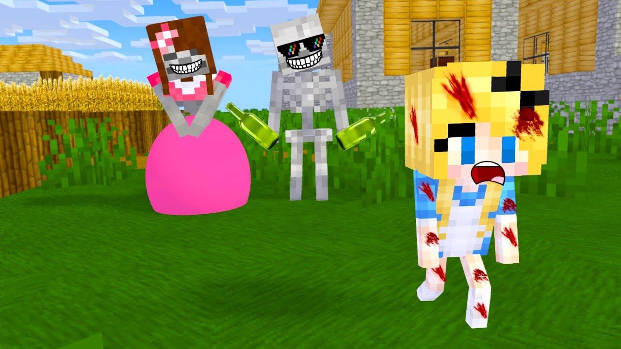 Baby Skeleton Girl's Sad to Happy Life – Minecraft Family Animation ...