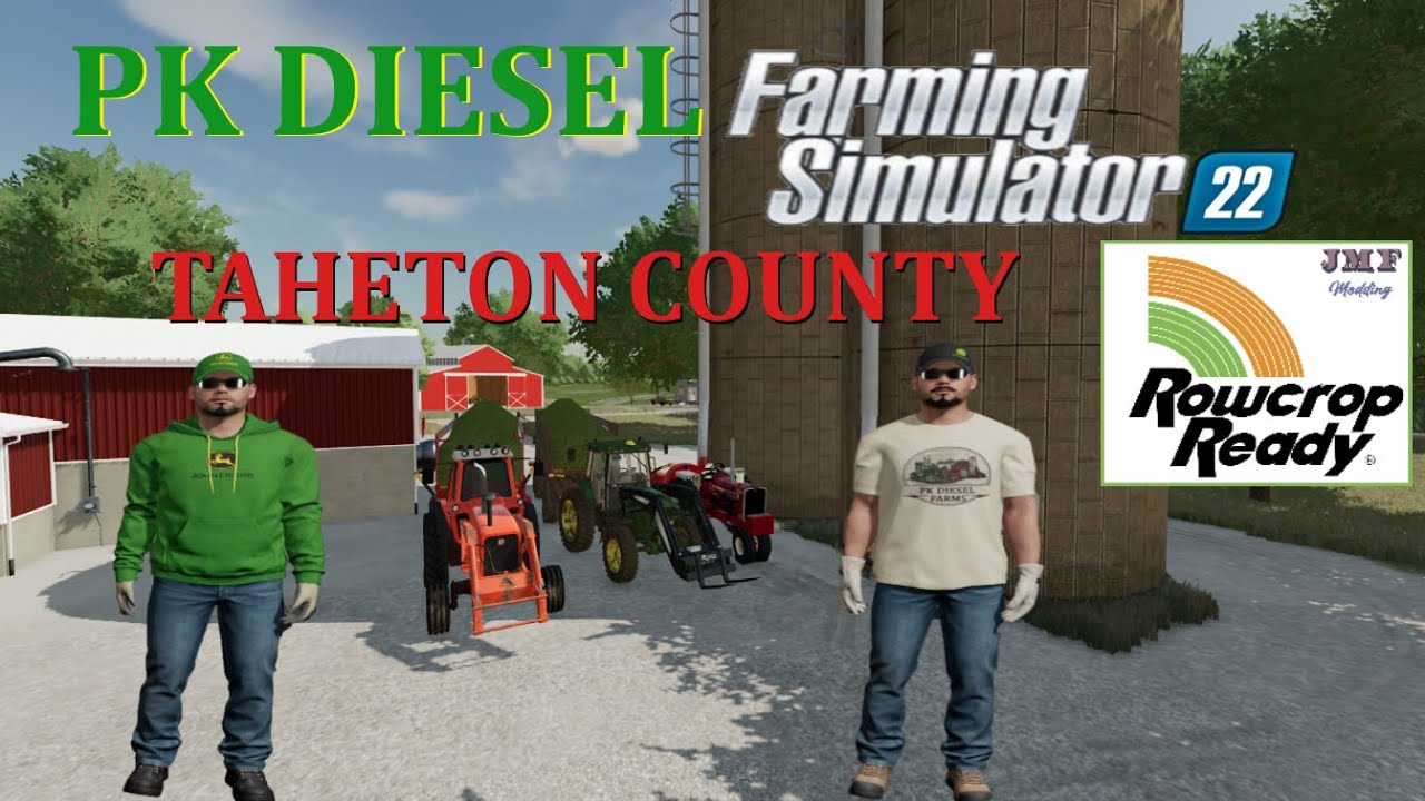 NEW TAHETON COUNTY ROW CROP READY MULTIPLAYER FS22 TOUR AND SILAGE ...