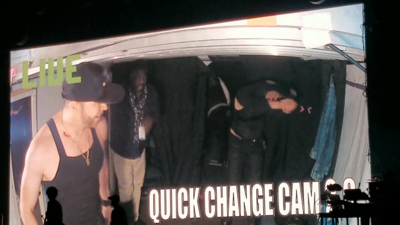 New Kids on the Block Chicago quick change cam 6/16 - YouTube