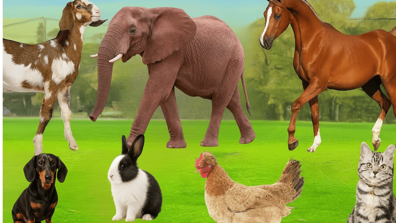Farm Animal World: Hedgehog, Cow, Sheep, Duck, Elephant, Goat, Cat, Hen ...