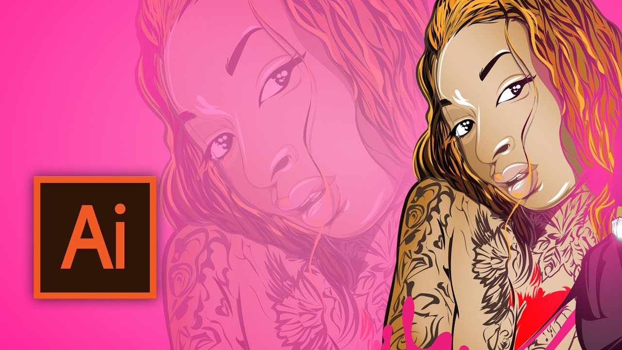 HOW TO DRAW|HOW TO CARTOON YOURSELF-STEP BY STEP ADOBE ILLUSTRATOR ...